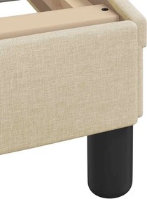 Postel s matrací Dover krémová 80 x 200 cm textil 3208289