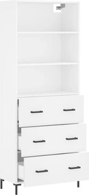 Skříň highboard bílá 69,5 x 34 x 180 cm kompozitní dřevo 3189381