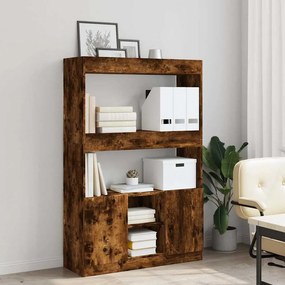 Skříň highboard kouřový dub 92 x 33 x 140 cm kompozitní dřevo 3309613
