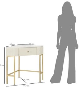 Designová konzole Pembroke 84,5 cm bílá