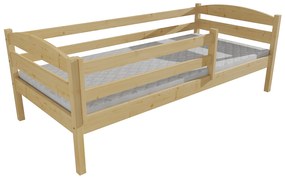 Vomaks Dětská postel DP 020 se zábranou Rozměr: 70 x 160 cm, Barva: surové dřevo