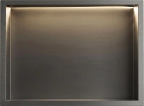 Rea Rea, VSTAVANÁ KOUPELNOVÁ POLICE LED 30x45 Titan, REA-08566