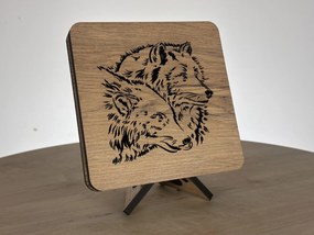 Li-Go "Vlci" lampa 19x19 cm provedení povrchu: dub