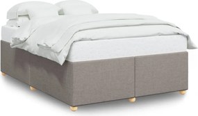 Rám postele bez matrace taupe 160 x 200 cm textil 3284747