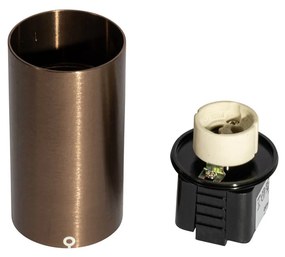 Moderní bodové světlo tmavě bronzové pro 1-fázový kolejnicový systém GU10 35mm - Iconic Ruby Honey