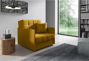 Eka Pohovka AMERYKANKA 169, 90 cm Barva látky: Černá (Kronos 07)