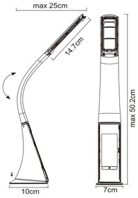 GLOBO 58334 - LED Stmívatelná stolní lampa SOPHIE 1xLED/6,5W/230V
