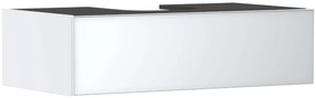 Hansgrohe Xevolos E - Umyvadlová skříňka, 28x98x55 cm, 1 zásuvka, matná bílá/metalická bílá 54313320