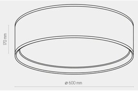Stropní svítidlo BILBAO 4xE27/15W/230V pr. 60 cm hnědá/zlatá