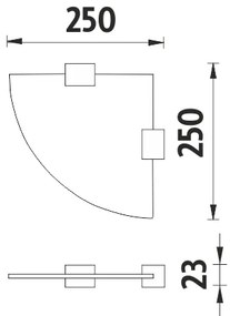 Nimco Police rohová KI 14091RB-90