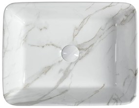 Sapho DALMA 48 x 38 x 13 cm MM517 keramické umyvadlo carrara