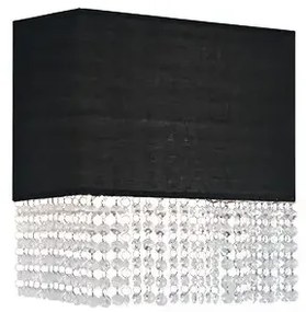 Designové nástěnné svítidlo Glamour černé
