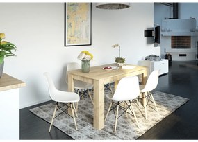 Jídelní stůl, dub artisan, 140x80 cm, GENERAL NEW