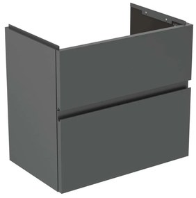 Ideal Standard Finesse - Umyvadlová skříňka, 60x38x55 cm, 2 zásuvky, matný antracit E3379Y2