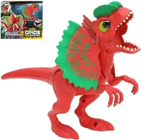 DINOS UNLEASHED Interaktivní dinosaurus Dilophosaurus / Zvuk a chůze /
