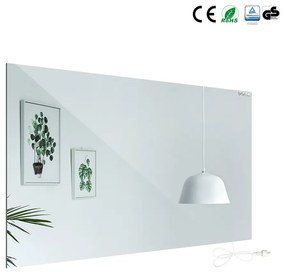 Zrcadlový infrapanel MIRROR 580W | 100x60 cm | WiFi termostat | Dálkový ovladač | Zrcadlo | Výhřevnost 10.5 m2