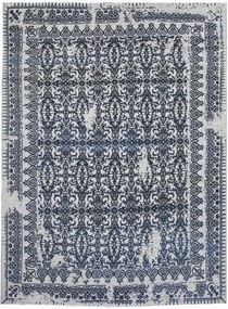 Diamond Carpets India, Ručně vázaný kusový koberec Diamond DC-JK 7 Silver/denim, 160x230, šedá, chodba / předsíň