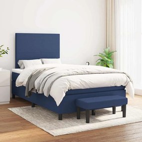 Box spring postel s matrací černá 120x190 cm textil 3270347