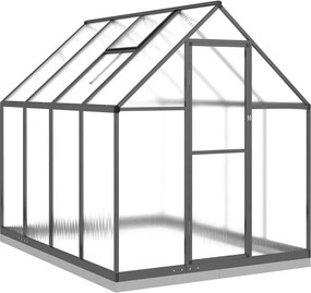 Skleník s podkladovým rámem antracitový 224x169x202 cm hliník 3266325