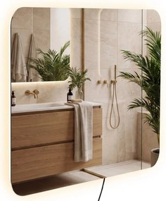 Koupelnové zrcadlo Ariva 80x60 cm – čiré sklo