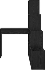 Rohový psací stůl s policí Černý dub 101,5 x 149,5 x 149,5 cm 3337242