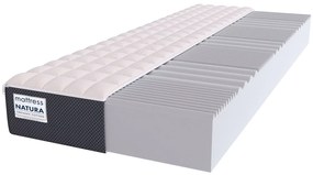 Mattress Natura ECO ORGANIC HIT PROFIL 16 H2/H3 200 x 100 cm, prošívaný snímatelný potah 100% Organická bavlna Air Space 3D boční strana