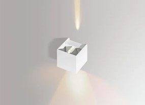 AZZ AZ0957 LED Venkovní nástěnné svítidlo Azzardo Gambino 1 dark grey AZ0957 6W 480lm 3000K IP44 10cm tmavě šedé - AZZARDO
