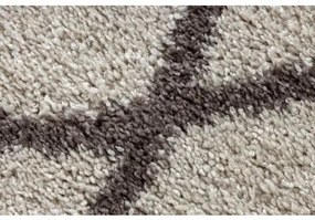 koberec BERBER BENI krémový střapce, Maroko, Shaggy velikost 70x300 cm | krásné koberce cz