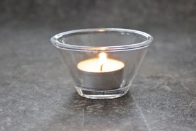BDK-GLASS Skleněný svícen na čajovou svíčku - kónický