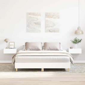 Rám postele bez matrace bílý 150x200 cm Dřevěné konstrukce 3328708