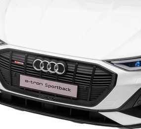 HOMCOM dětské elektrické autíčko 12V elektrické autíčko Audi E-tron elektrické autíčko s dálkovým ovládáním, bezpečnostní pásy, hudba (MP3/USB/TF), d…