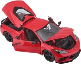 Maisto Chevrolet Corvette Stingray 2020 červená / 1:18 / od 3 let