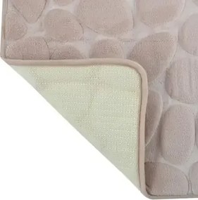 MSV PEBBLES koupelnová předložka 50 x 80 cm béžová / PU pěna / protisk