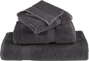 Prémiové ručníky pro hosty SOLUND 4 ks antracitové 30x50 cm 600 g/m² 137153