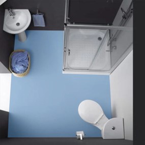 Novoterm Rohové WC kombi NV-Corner KR 61 ZO se zadním odpadem a SoftClose sedátkem