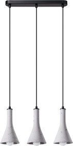 Sollux Lighting Závěsné svítidlo REA 3L beton