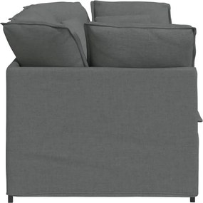 Modulární pohovka s polštáři textil tmavě šedá 3321238