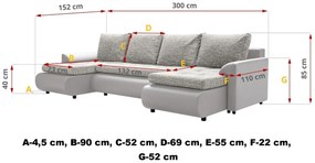 Rozkládací sedačka PELAGI Soft 11/Lawa 5