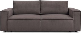 Taupe manšestrová rozkládací pohovka 245 cm Nihad – Bobochic Paris