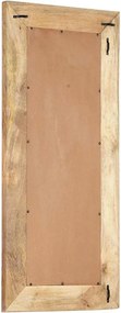 Ručně vyřezávané zrcadlo 110 x 50 x 2,5 cm masivní mangovník 321649