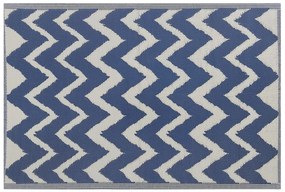 Venkovní koberec 120 x 180 cm námořnická modrá SIRSA Beliani