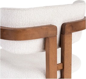 Bílé jídelní křeslo s područkami Toscana – Kalune Design