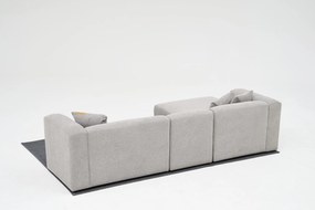 Hanah Home Rohová pohovka LINDEN MINI levá světle šedá