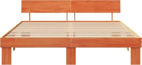 Rám postele Voskově hnědá 200 x 200 cm Masivní borové dřevo 3382291