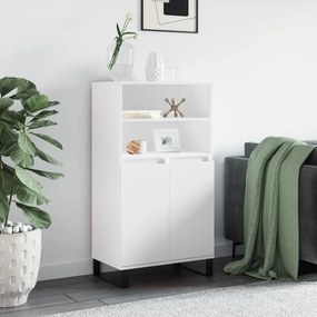 Skříň highboard bílá 60 x 36 x 110 cm kompozitní dřevo