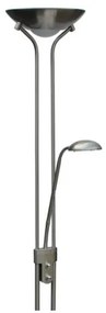 Arguslight 3077/FL-MCR Stojanová stmívatelná lampa STELA LED satinovaný chrom