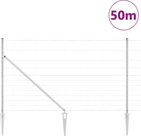Svařované drátěné ploty s hroty 50 x 1,4 m Pozinkovaná ocel 3351459