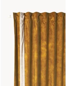 Zatemňovací sametové závěsy's multifunkční páskou Carlie, prémiový samet, 2 ks