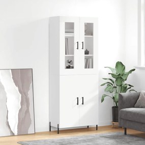 Skříň highboard bílá 69,5 x 34 x 180 cm kompozitní dřevo