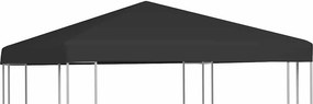 Náhradní střecha na altán 270 g/m² 3 x 3 m černá 312078